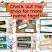 Editable Alphabet and Numbers Name Tags | Kindergarten 1st Grade Name ...
