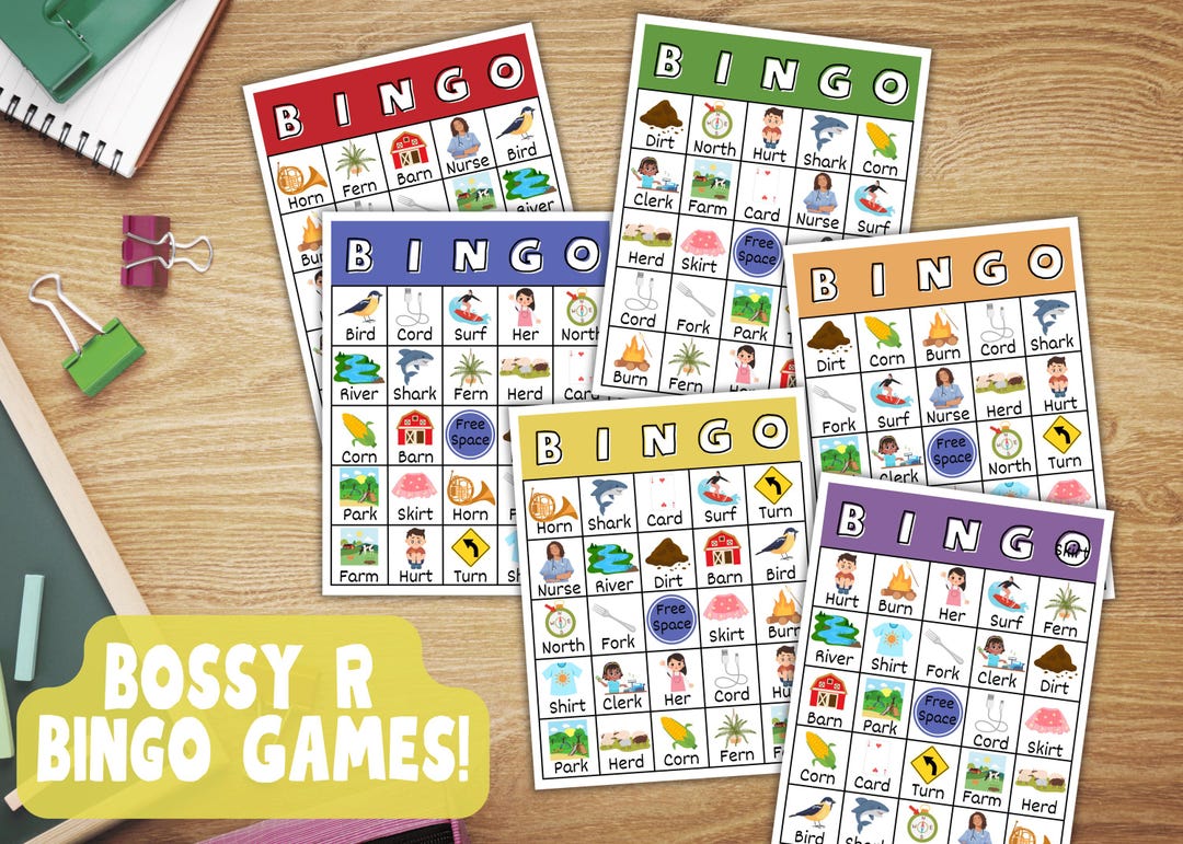 Bossy R Bingo Game for Small Groups and Whole Group Phonics and Reading ...