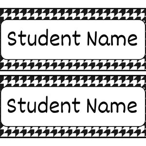 Cute Classroom Editable Name Tag Template 5 Different Styles Printable ...