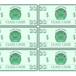 Editable Animal-themed Class Cash Rainbow Colored Classroom Currency ...