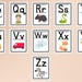 Black and White Alphabet Posters With Pictures for Elementary or ...