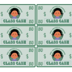 Editable Classroom Cash Template With Kid-themed Money - Etsy