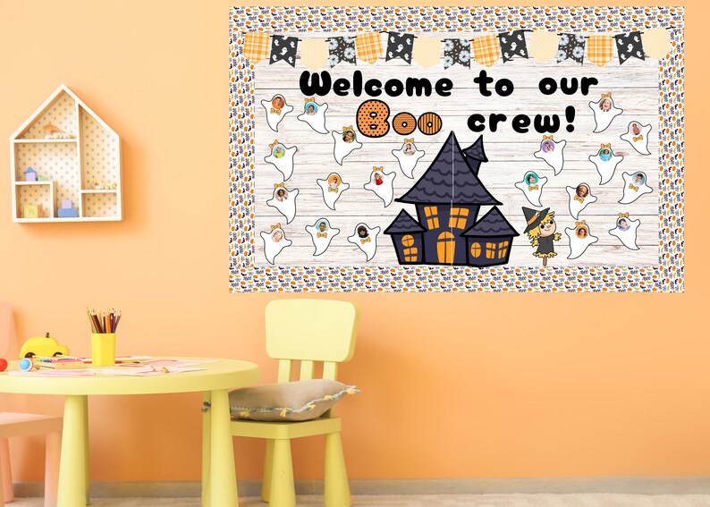 Welcome to Our Boo Crew Halloween Bulletin Board Craft Bundle Ghost ...