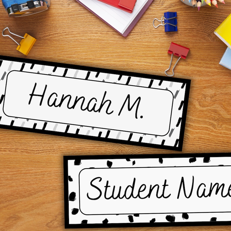 Desk Name Tags for Students - Etsy