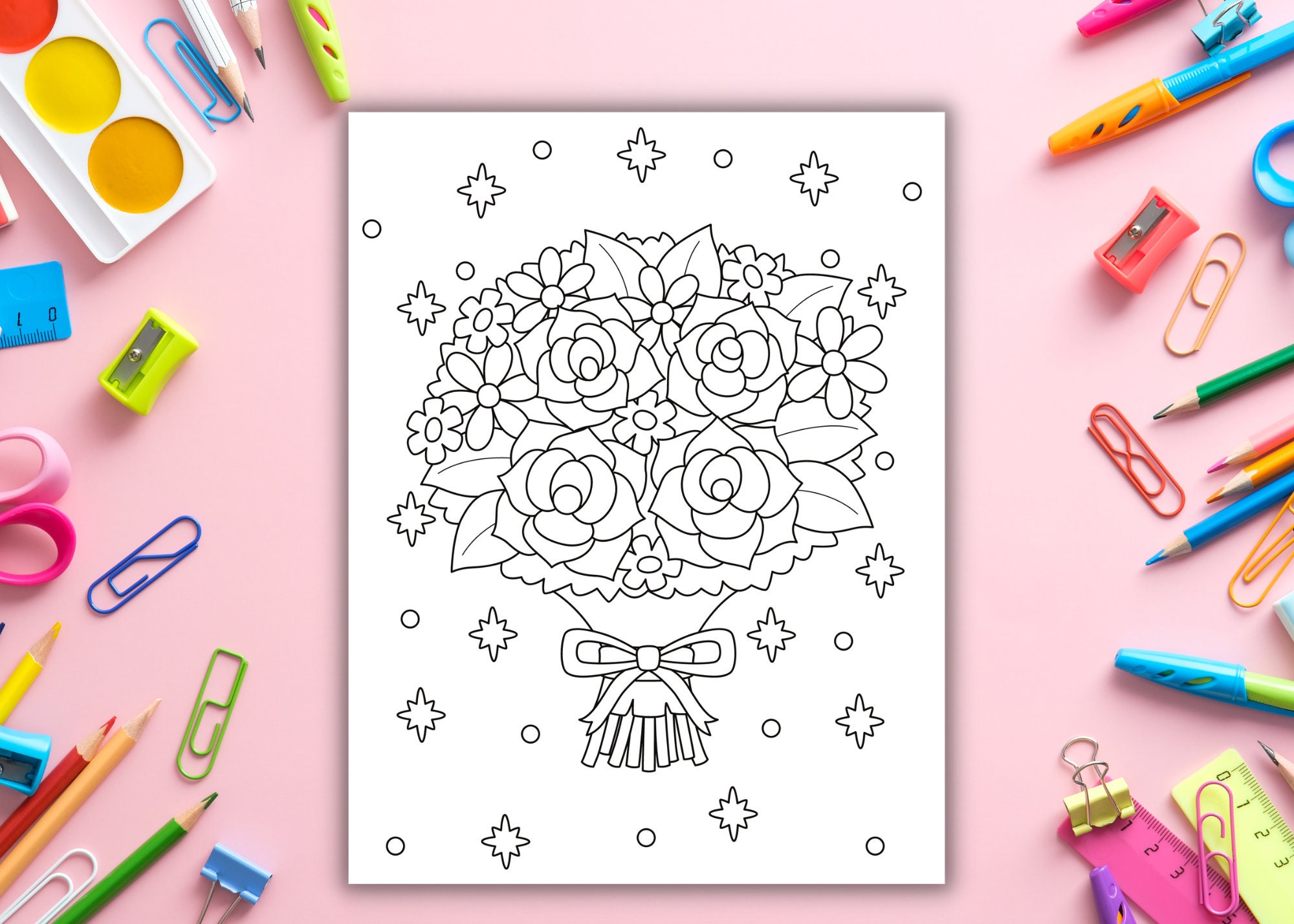 Wedding Coloring Pages and Activities for Kids - Etsy