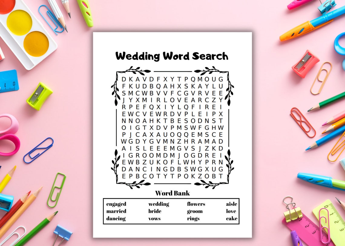 14 Fun Wedding Themed Coloring Pages and Activities to Entertain Kids ...