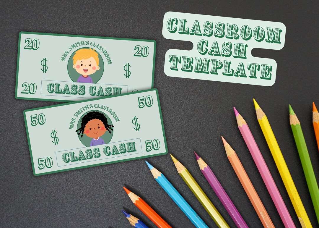 Class Cash for Students Classroom Currency With Kid Themed Bills ...