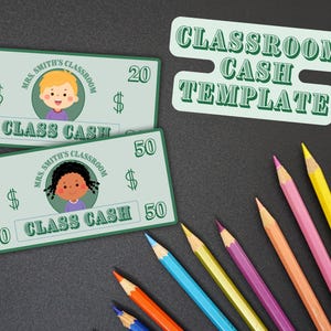 Class Cash for Students Classroom Currency With Kid Themed Bills ...