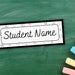 Editable Black and White Student Name Tags Template in 5 Styles ...