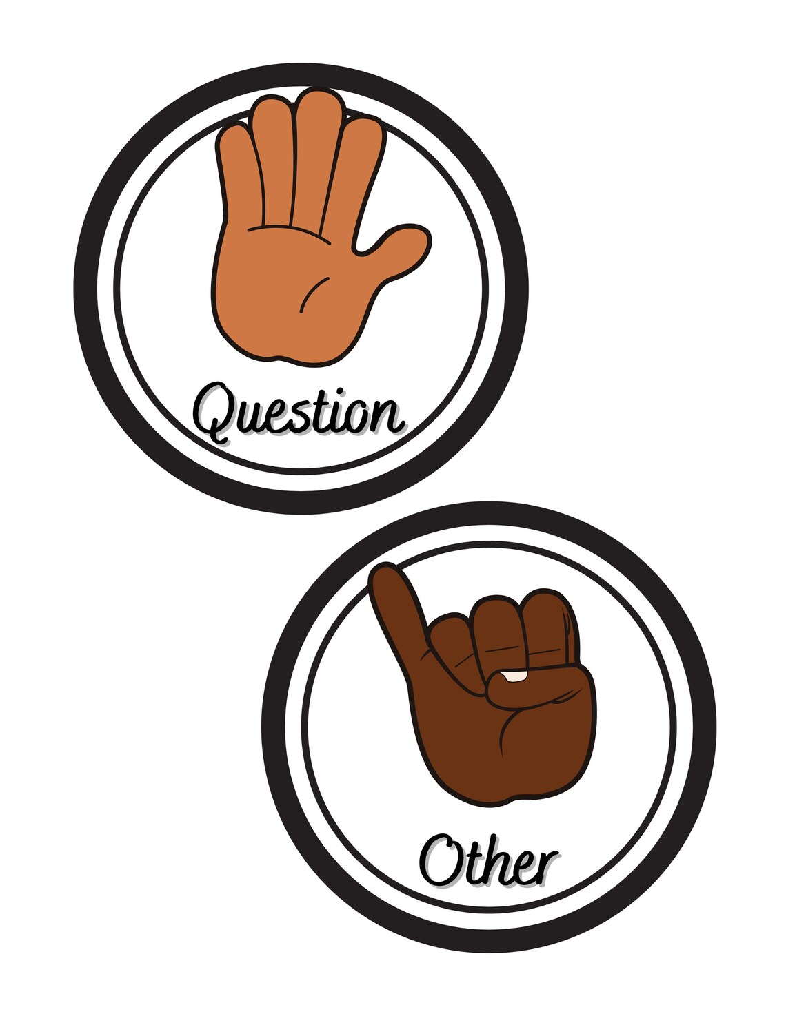 Editable Student Hand Signals for Classroom Management Procedures ...