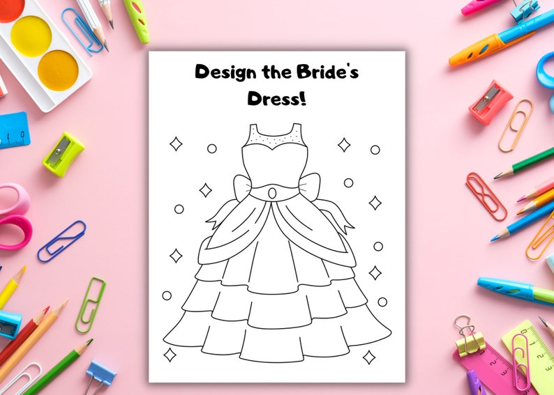 14 Fun Wedding Themed Coloring Pages and Activities to Entertain Kids ...