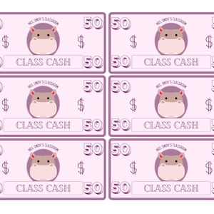 Editable Animal-themed Class Cash Rainbow Colored Classroom Currency ...