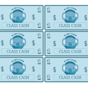 Editable Animal-themed Class Cash Rainbow Colored Classroom Currency ...