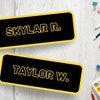 Editable Black and White Student Name Tags Template in 5 Styles ...
