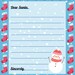 Printable Snowman and Stockings Letter to or From Santa Design With or ...