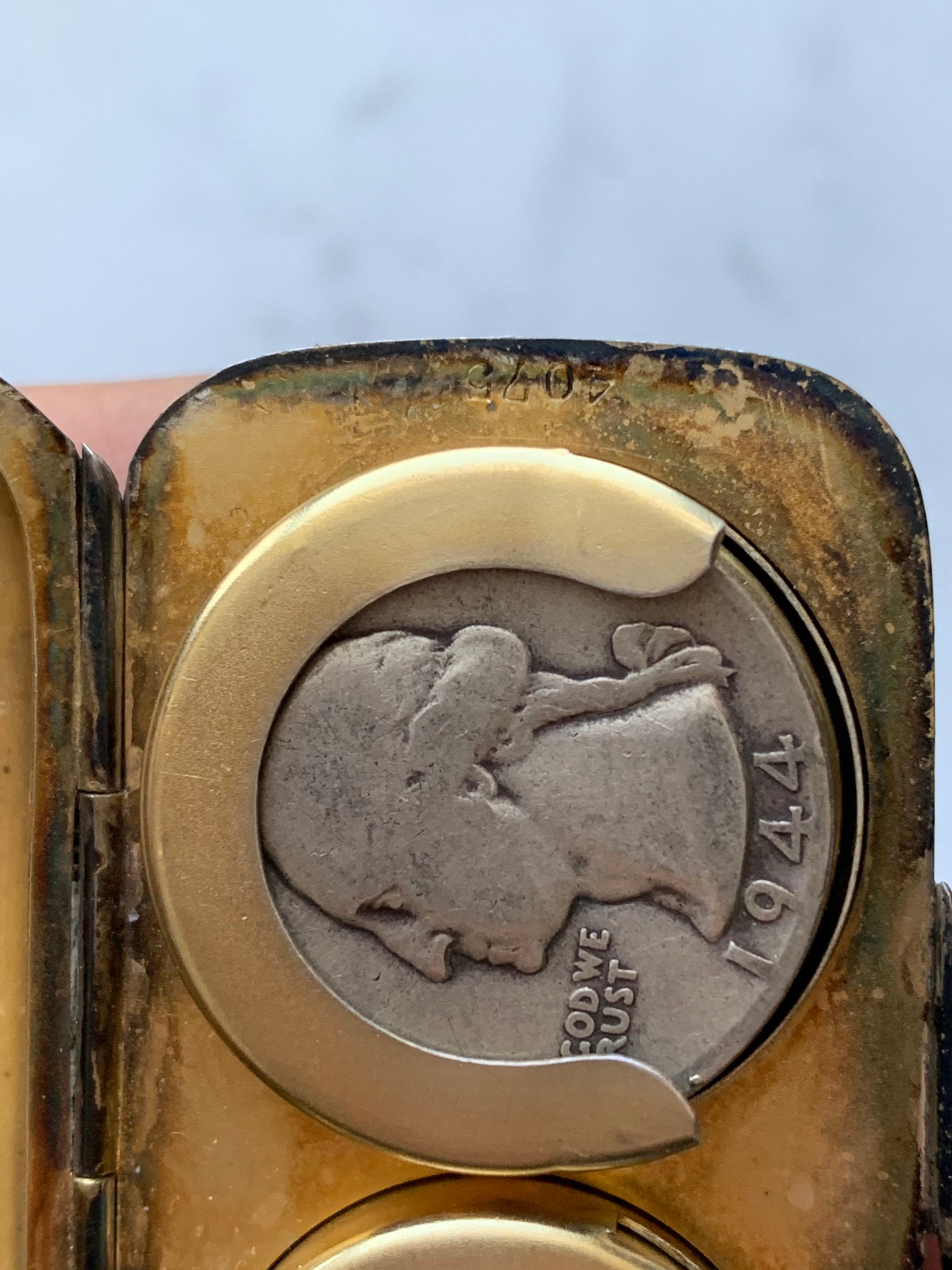 Antique Theodore W Foster & Brothers Bro. Sterling Silver 925 Gilt Coin ...