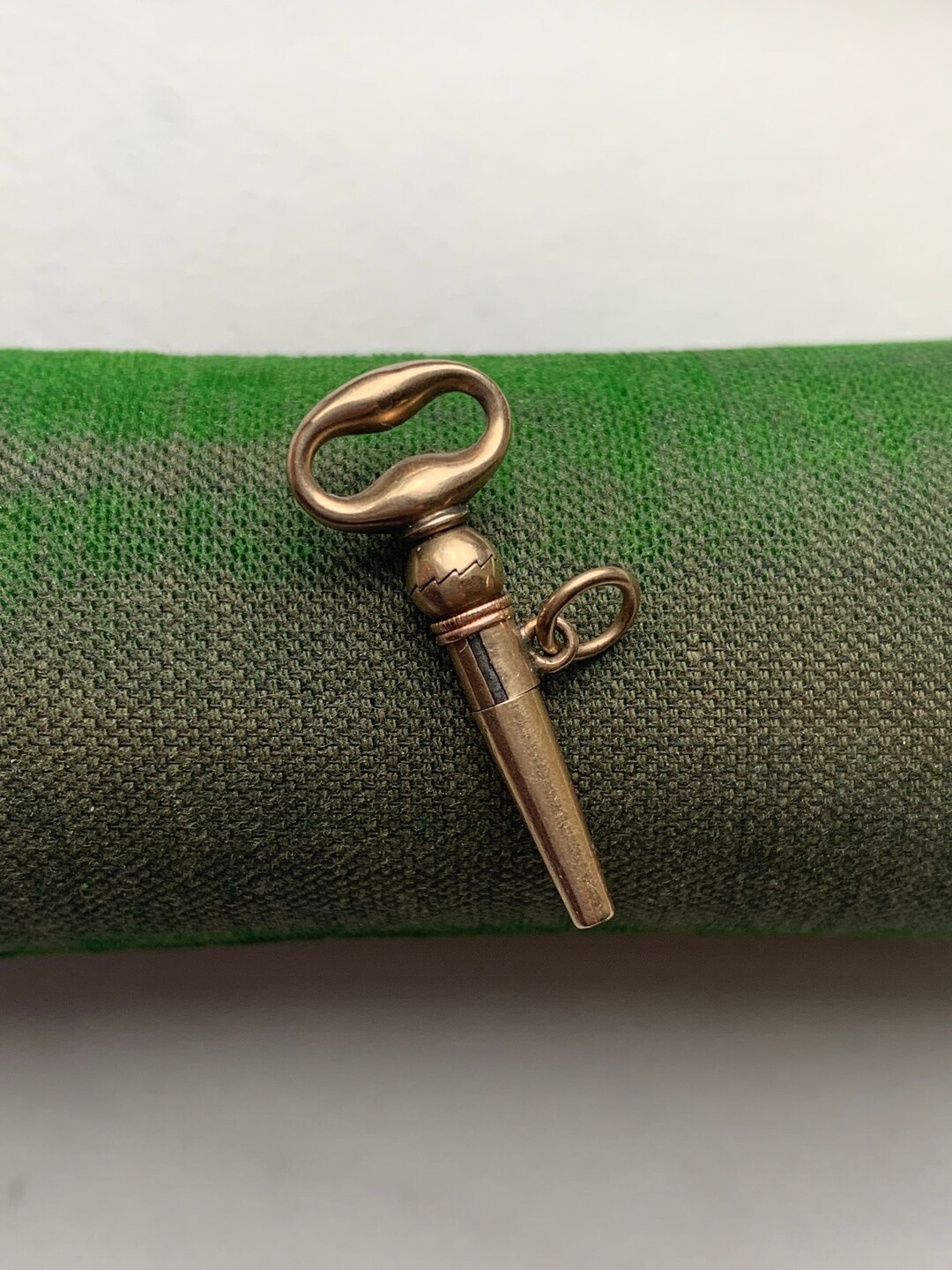 Antique 10K 9K Gold Watch Key Moveable Fob Pendant - Etsy