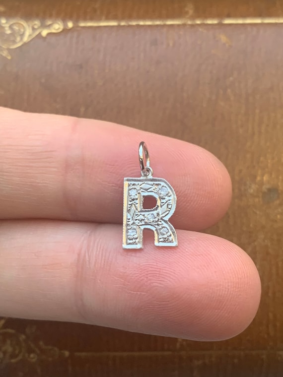 vintage 14k 585 white - Gem