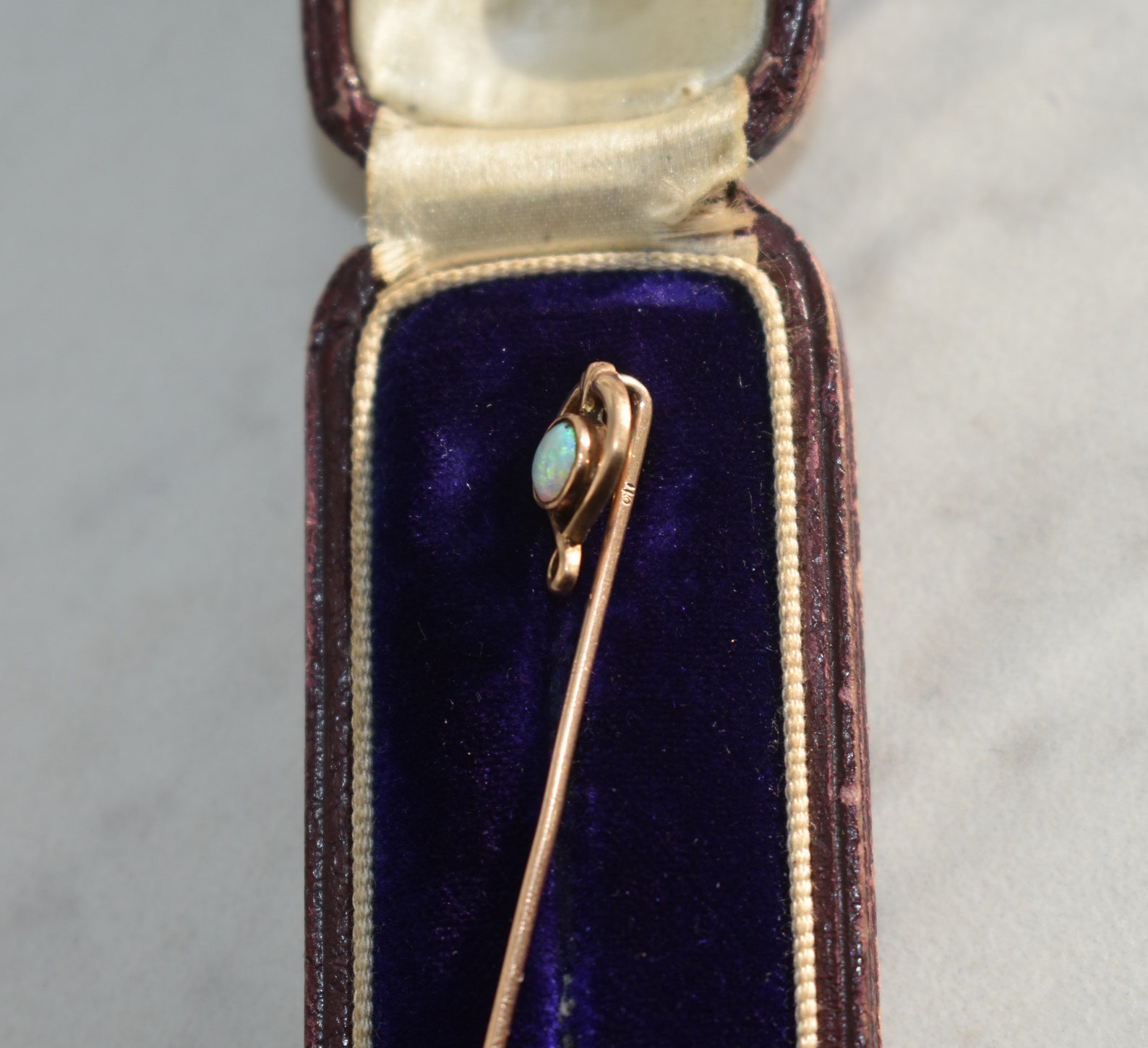Antique 10K Yellow Gold Opal Stickpin Art Nouveau Stick Pin - Etsy