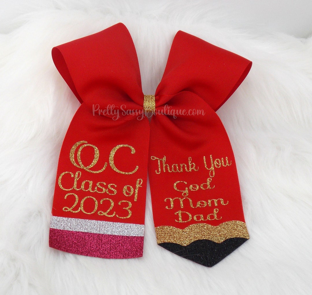 Teacher Graduation Bow Personalized Graduation Bow Big Graduation ...