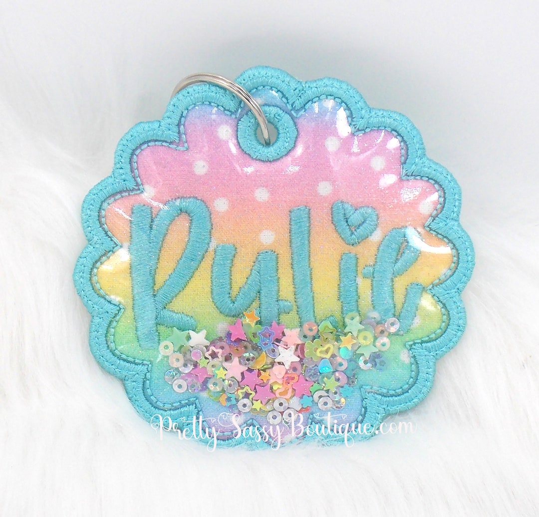 Personalized Fabric Bag Tag, Name Tag, Embroidered Name Tag, Bookbag ...