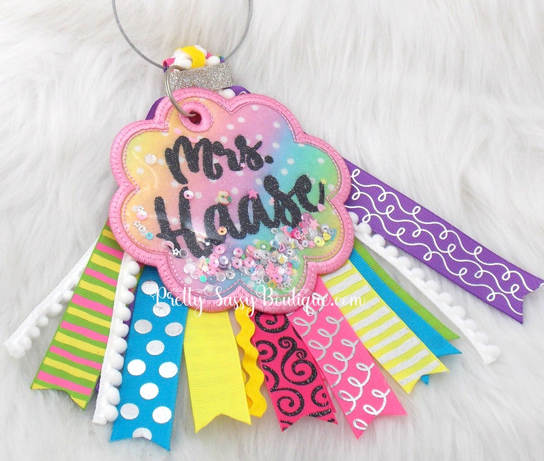 Personalized Fabric Bag Tag, Name Tag, Embroidered Name Tag, Bookbag ...