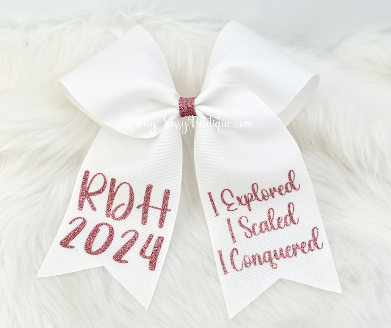 RDH Graduation Bow - Personalized Graduation Bow - Big Graduation Cap ...