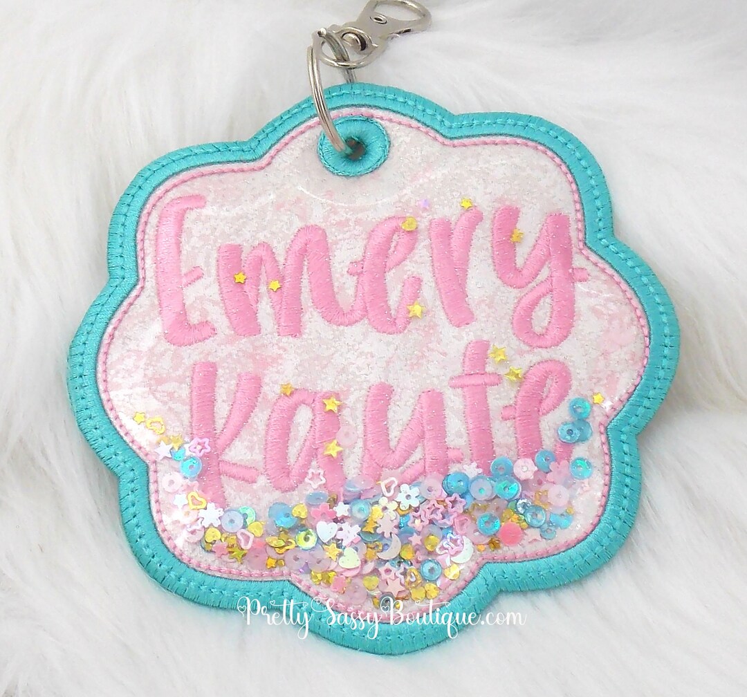 Personalized Fabric Bag Tag, Name Tag, Embroidered Name Tag, Bookbag ...