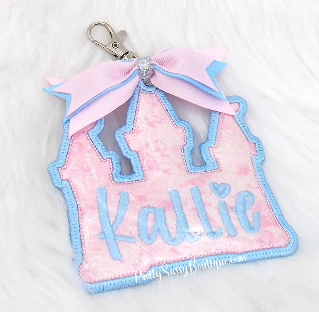 Personalized Fabric Bag Tag, Name Tag, Embroidered Name Tag, Bookbag ...