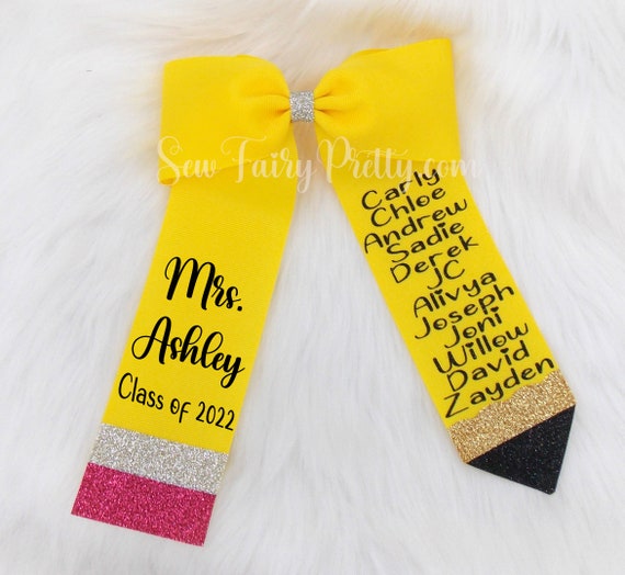 Teacher Graduation Bow Personalized Graduation Bow Big | Etsy