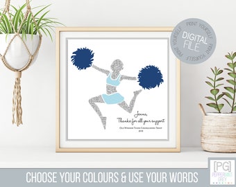 Cheerleading Word Art - Etsy