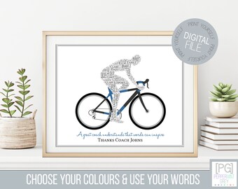 Runner Word Art, Running Coach Gift Runner Word Art Printable Gift ...