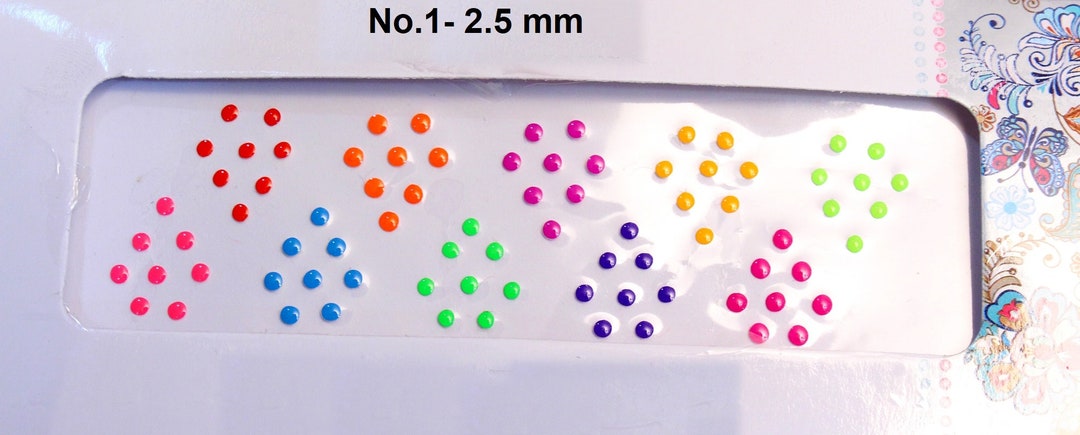 Bindis Art Deco Multi Color Sticker Indian Bindis, Face Studs Stickers ...
