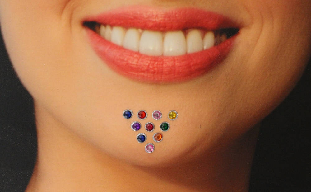 70 Stick on Face Gemsglitter Face Festival Jewels - Etsy