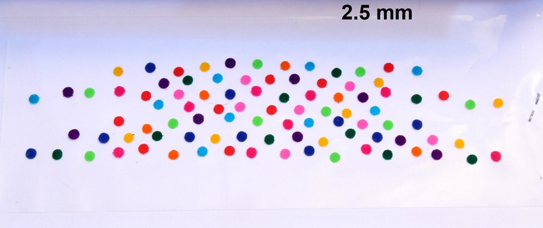 100 Plain Round Bindi Stickers ,dot Round Bindis,colorful Bindis ...