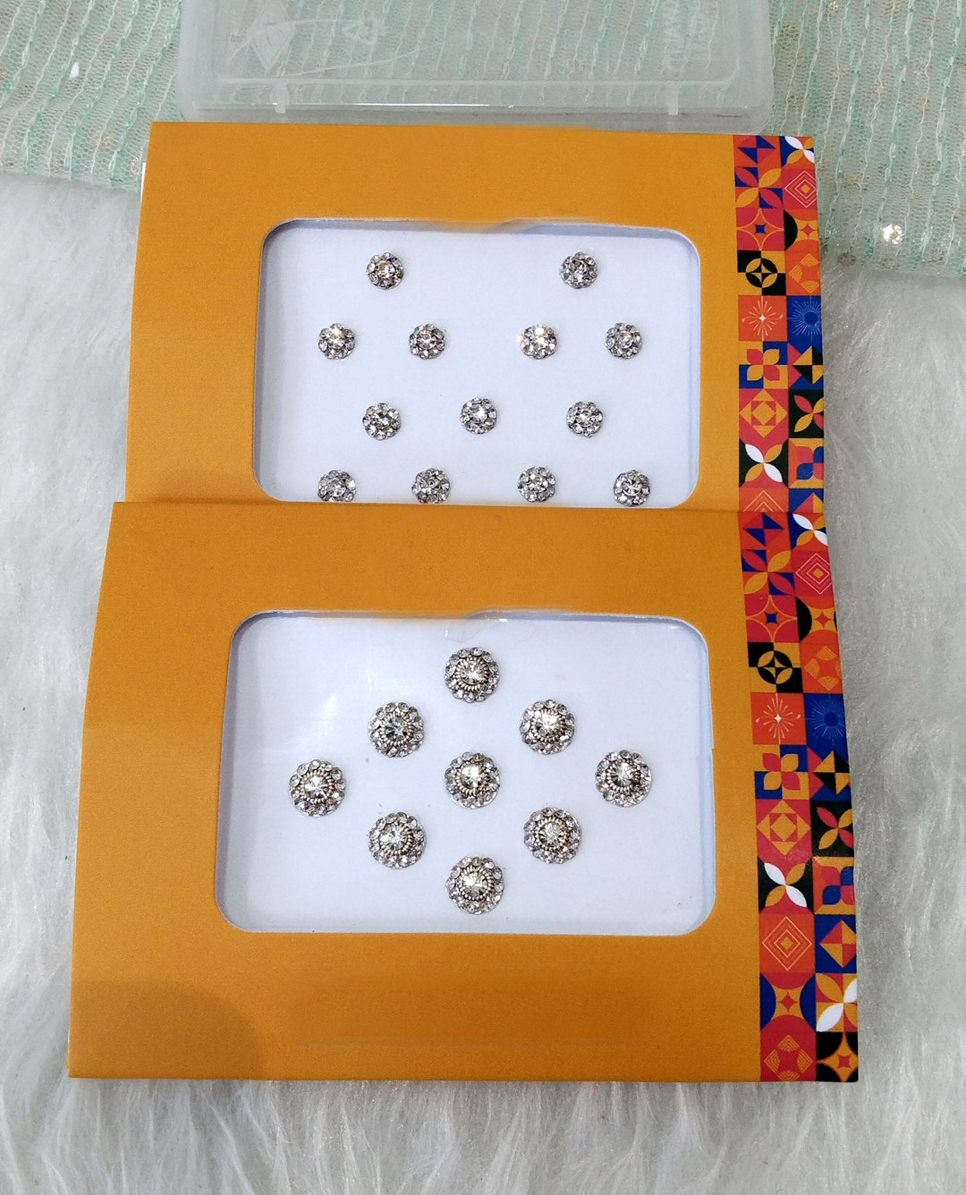 Bindi Silver Round Bindis ,bridal Gold Bindis,face Jewels Bindis,gold ...