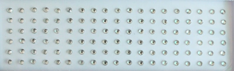 110 Silver Face Decoration Stick on Dot Stickers Bindisindian - Etsy