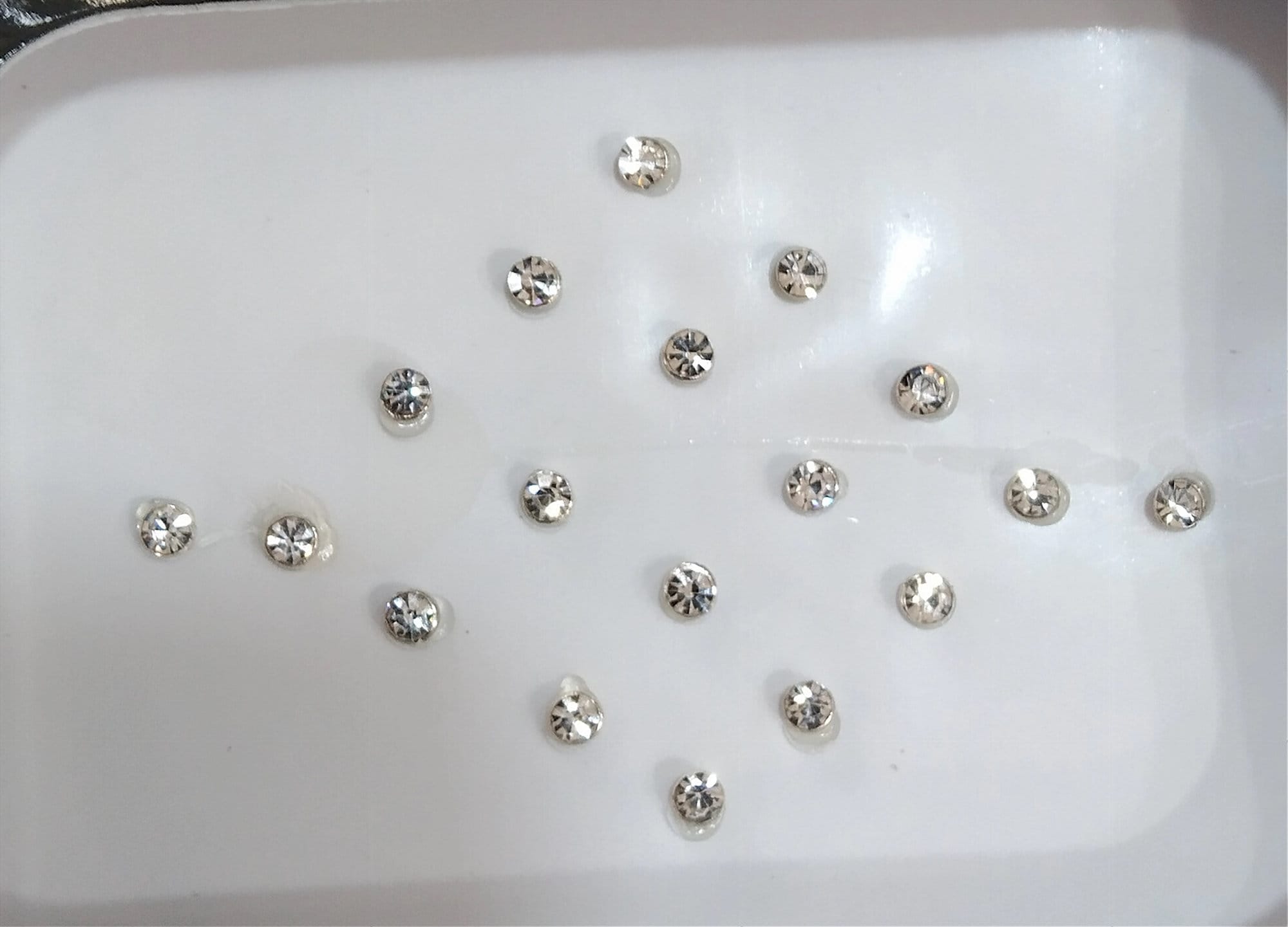 Silver Stone Bindis Indian Bindis Sticker Nose Studs - Etsy UK
