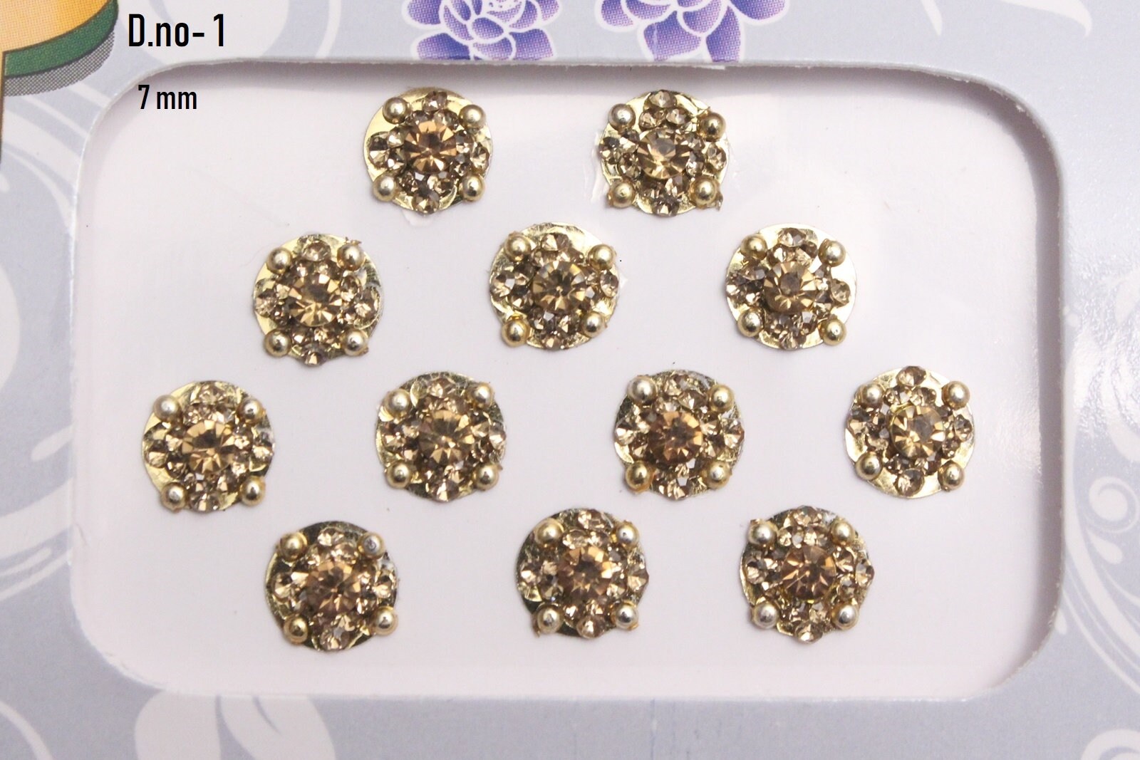 Bindis Round Gold Face Jewels Bindis Bridal Gold BindisStone | Etsy