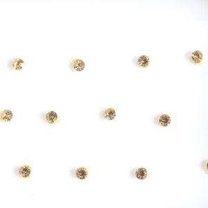 25 Gold Fake Nose Studs Bindis,stick on Nose Studs,nose Studs Stickers ...
