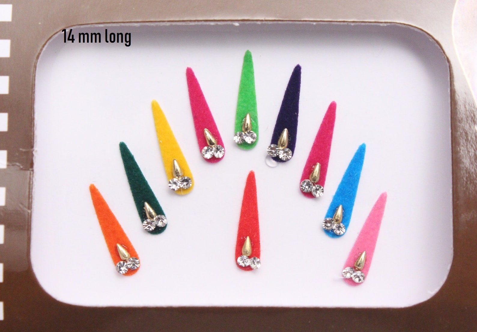 Colorful Teardrop Tilak Bindis: Self Adhesive Face Stickers - Etsy