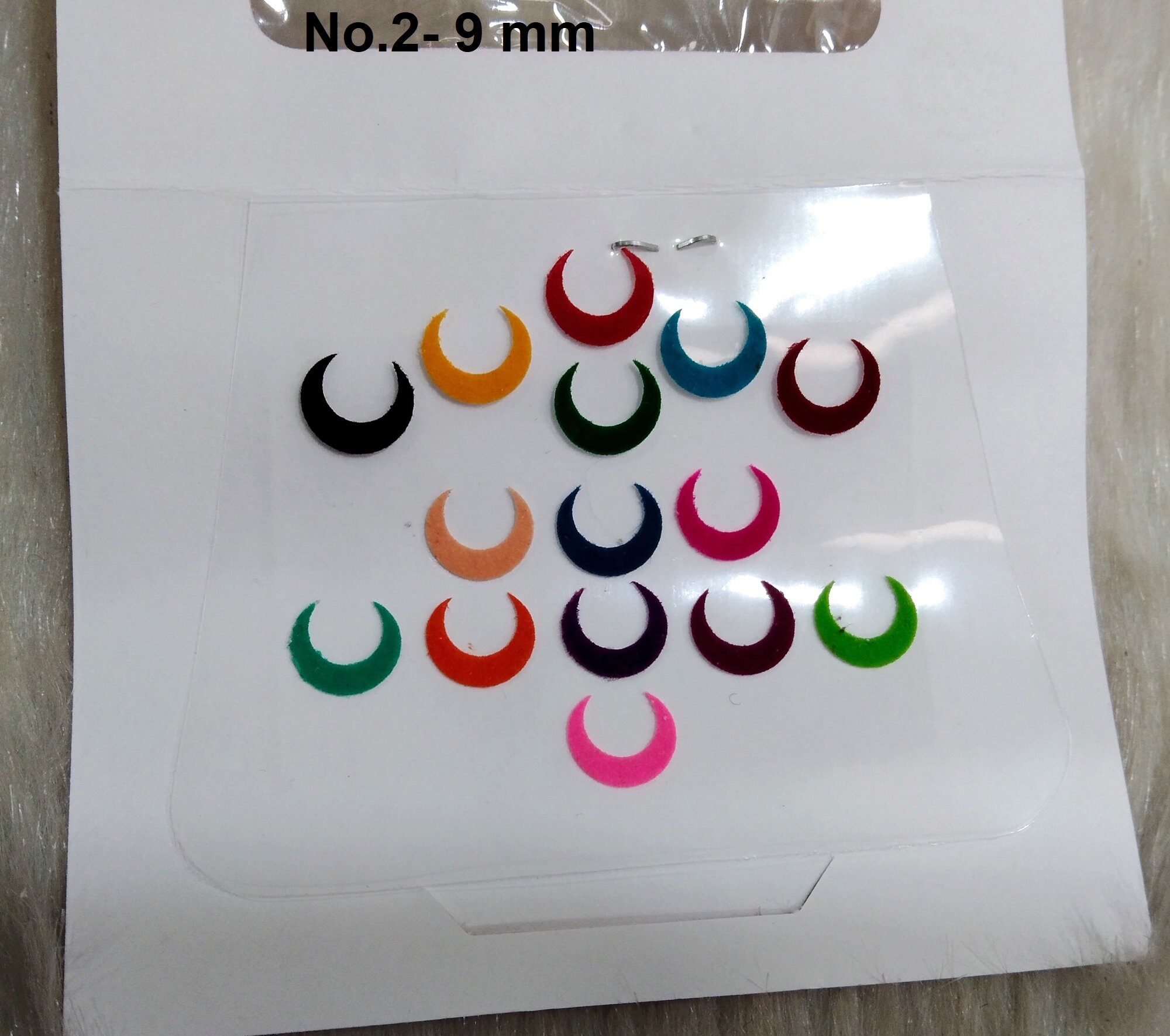 Half Moon Bindis: Gold Rhinestone Velvet Forehead Stickers - Etsy