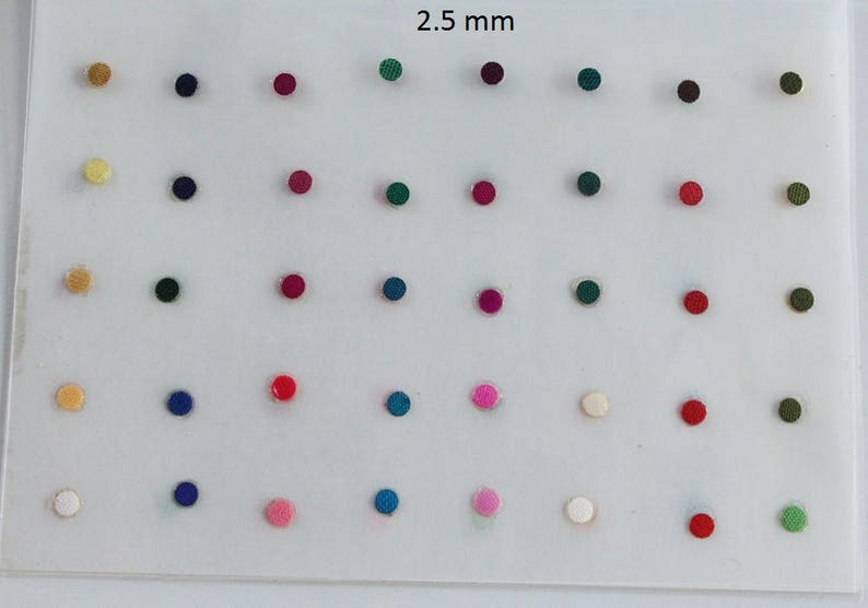 Plain Round Bindi Stickers 120 Round Bindiscolorful | Etsy