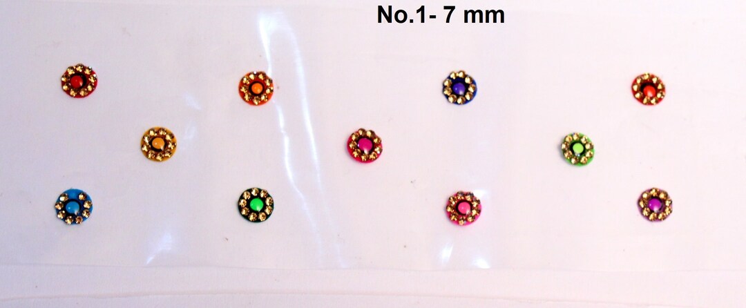 Bindis Round Colorful Wedding Bindis Jewels,round Colorful Bindis ...