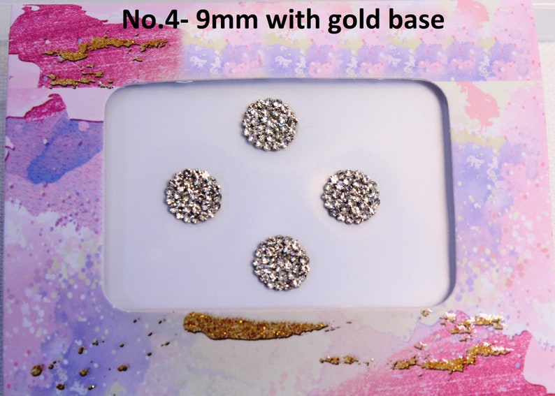 Bindi Silver Round Bindis bridal Gold Bindisface Jewels | Etsy