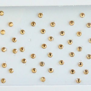 Gold Fake Nose Studs Stickers,85 Gold Belly Dance Art Small Round Stick ...