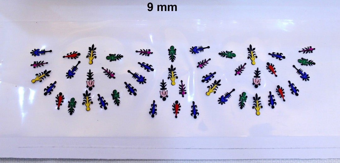 Bindis Long Bindis ,art Bindis Stickers,colorful Bindis, Multicolor ...