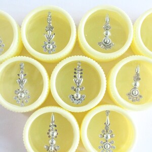 Buy 2 Box Gold/silver Long Face Bindi Stickers,bridal Bindis Stickers ...