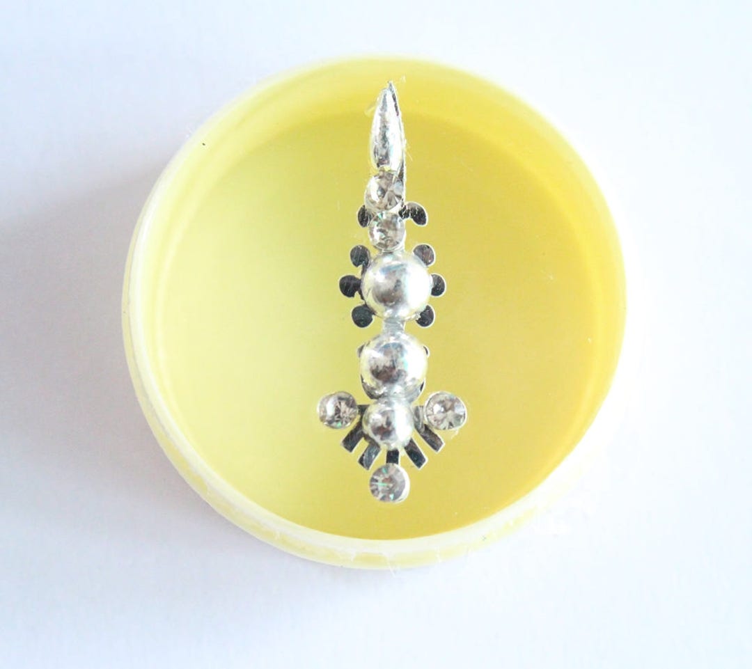 2 Box Silver/gold Long Face Bindi Stickers,bridal Bindis Stickers,long Bindis,silver Bindis ...