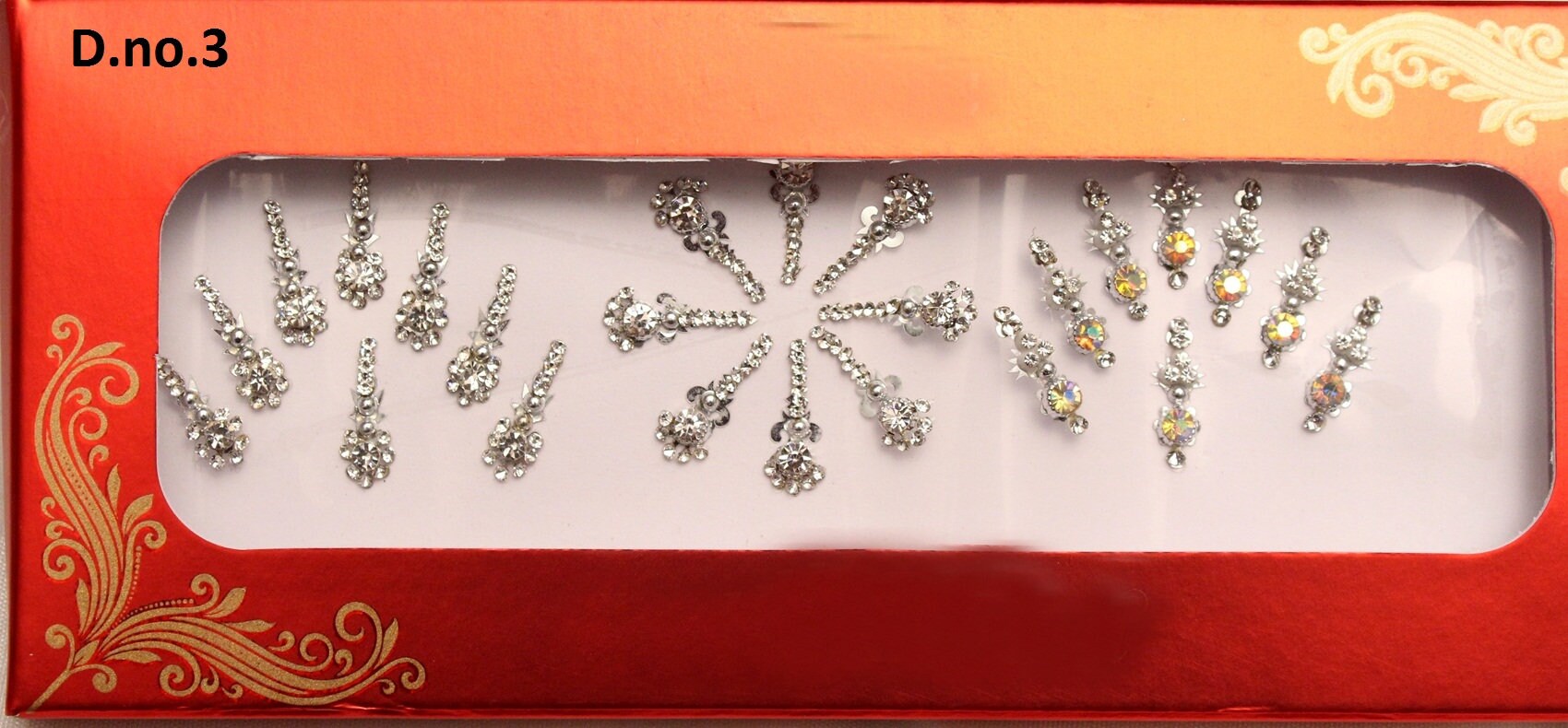 Bindis Long Silver Face Bindis JewelsWedding Long Bindis | Etsy